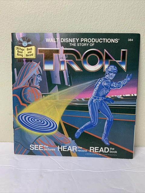 THE STORY OF TRON Walt Disney - Read Along Book and Record #384 £20.10 ...