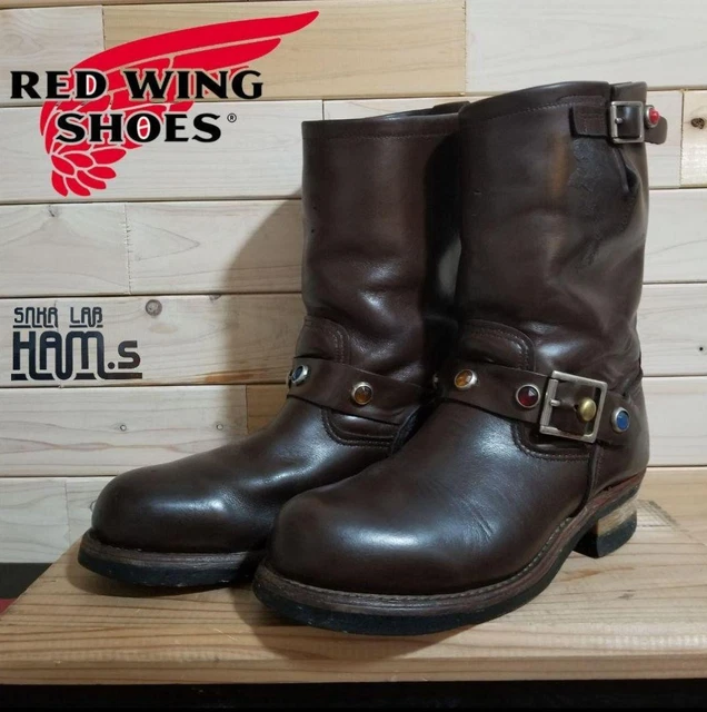 RED WING BOOTS 2269 Engineer Boots US:7D Leather Brown 045317d £293.68 ...
