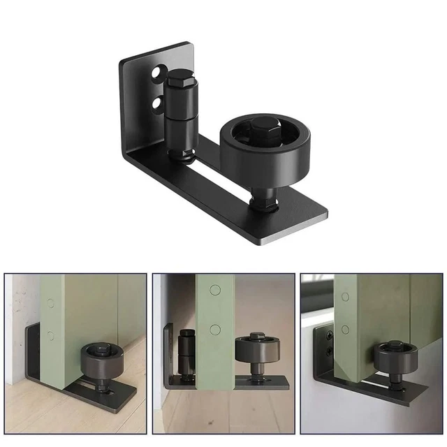 ADJUSTABLE SLIDING DOOR Slide Rail Floor Guide Stay Roller Barn Door ...