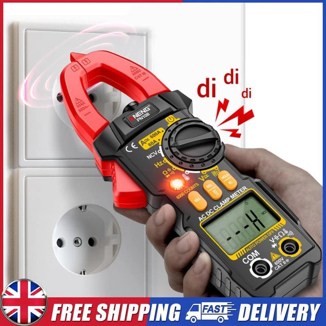 DIGITAL CLAMP METER Electrical Tester LCD Display Multimeter ...