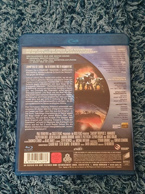 STARSHIP TROOPERS 3 - Marauder [Blu-ray] RARITÄT !! SEHR GUTER ZUSTAND ...