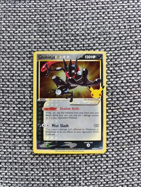GRENINJA POKÉMON SWSH144 2021 Bsp Gold Star Swsh Celeb. Elt Trainer Box ...