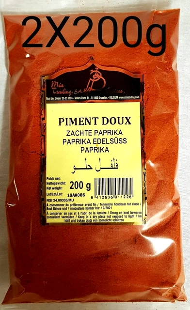 2 X 200 G Poivron Doux Maroc Épices Couscous Tajine Épice EUR 9,33 ...