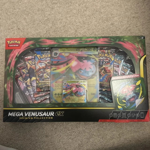 POKEMON TCG MEGA Evolutions - Mega Venusaur ex Premium Collection Box ...