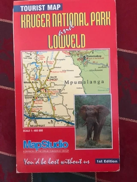 TOURIST MAP - South Africa Kruger National Park Lowveld £2.99 - PicClick UK