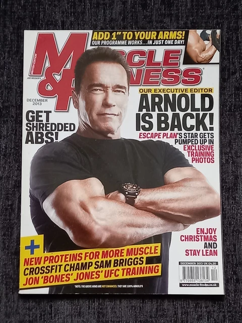 MUSCLE & FITNESS Magazine Jan 2001 Cover Arnold Schwarzenegger 9514 £8. ...
