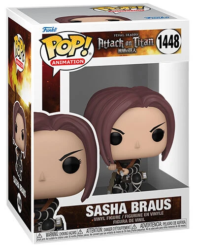 ATTACK ON TITAN S5 Sasha Pan-Braus Pop Animation #1448 Vinyl Figurine ...