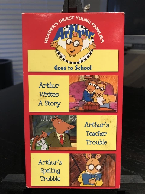 ARTHUR GOES TO School (VHS 2002) 3 Episodes Readers Digest Cinar RARE ...