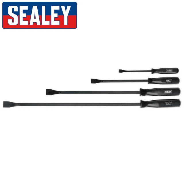 SEALEY AK206 LEVIER Barre Set - Pied de Biche 200-600mm Noir Chrome ...