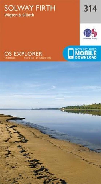 LIVRE PLIÉ SOLWAY Firth, Wigton and Silloth by Ordnance Survey EUR 17 ...