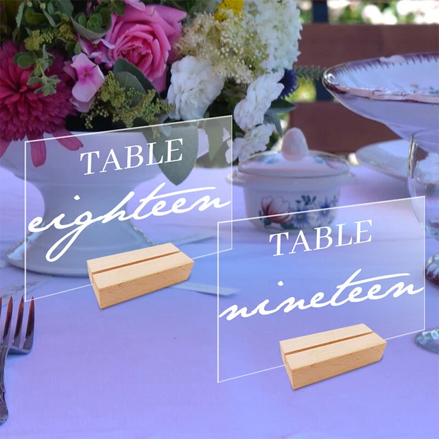 SIGNE NUMÉRO TABLE Signe Titulaire Présentoir Table De Mariage Place ...