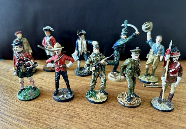 FRANKLIN MINT SOLDIERS Metal Collectible x 10 Mountie Australian ...