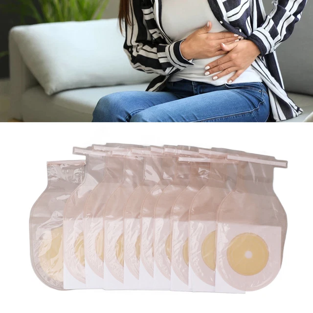 20PCS ONE-PIECE SYSTEM Colostomy Bags Disposable Ostomy Drainable ...