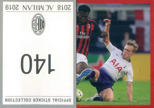 FIGURINA OFFICIAL STICKER Collection Milan Collezione 2018/19 N.140 ...