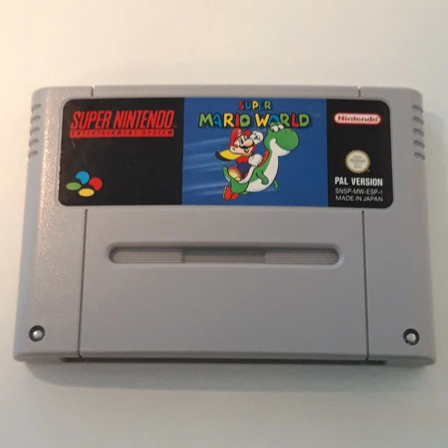 SUPER NINTENDO SNES Super Mario World Pal Version Modul guter Zustand ...