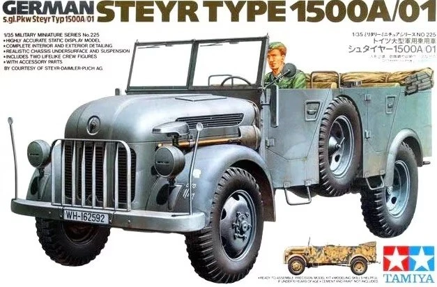 TAMIYA 35225 1:35TH scale German Steyr Type 1500A/01 s.gl.Pkw Steyr Typ ...