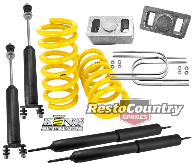 FORD COIL KING Spring + Block + Shock Kit XD 6Cyl W/Alloy Head Super ...