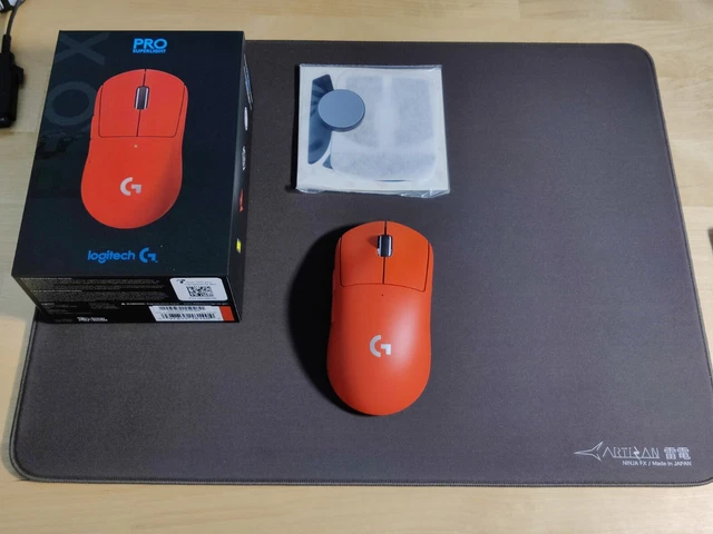 LOGITECH G PRO X SUPERLIGHT Wireless Gaming Mouse - Red (BT.L skates ...