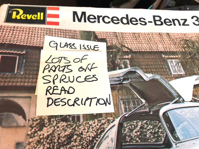 1977 REVEL 1:12 scale MERCEDES-BENZ 300 SL MODEL KIT **SOME ISSUES SEE ...
