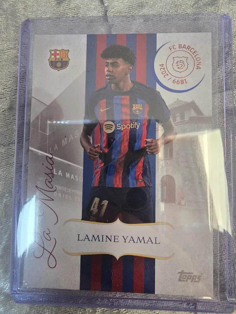2024-25 TOPPS FC Barcelona 125th Anniversary Lamine Yamal La Masia Insert £7.53 - PicClick UK