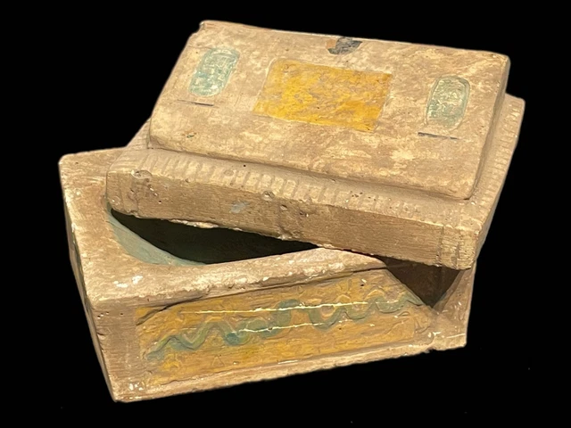 RARE ANCIENT EGYPTIAN HEAVY STONE JEWELLERY BOX , 664 - 332bc (1) £0.99 ...