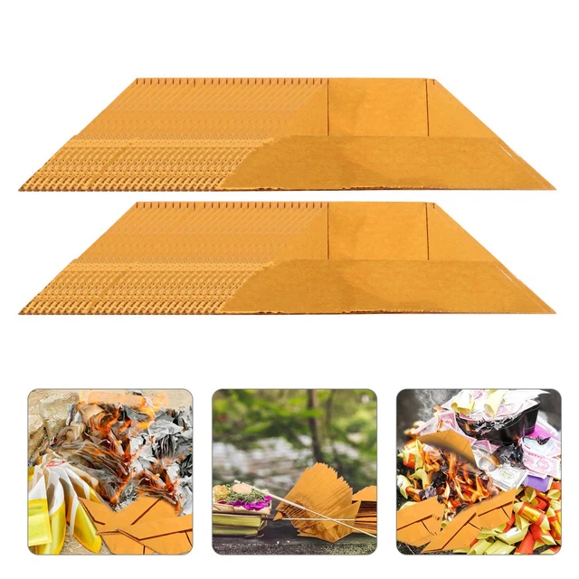 400 PCS HANDMADE Paper Folding DIY Worship Burning Paper $28.37 ...