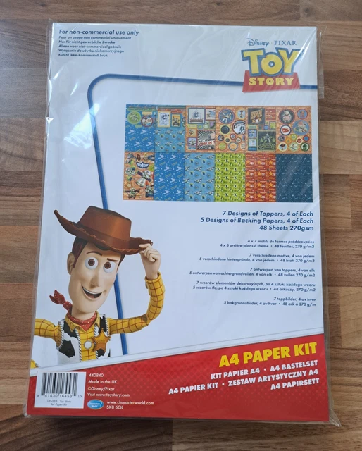 DISNEY PIXAR TOY Story A4 Paper Kit 48 Sheets £11.95 - PicClick UK