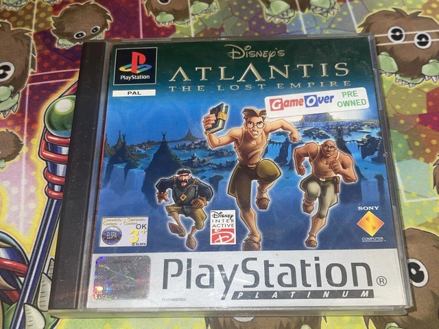 ATLANTIS: THE LOST Empire Disney PS1 Sony Playstation Platinum Complete ...