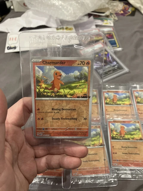 CHARMANDER 004/165 POKEMON 151 EB Games Stamp Promo Sealed Pokemon Card ...
