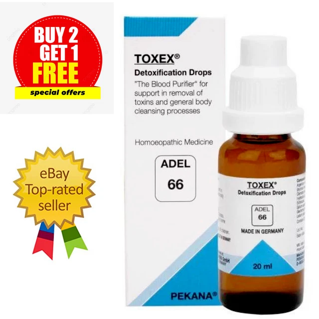 ADEL 66 TOXEX German Homeopathy Drops 20 ml BUY 2 GET 1 FREE OFFER $16.78 - PicClick CA