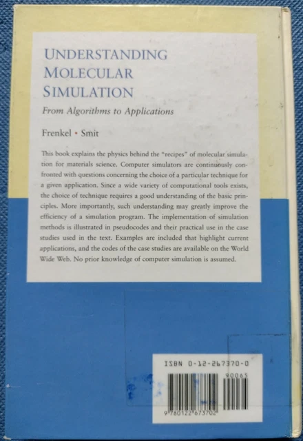 Understanding Molecular Simulation From Algorithms To Applications
