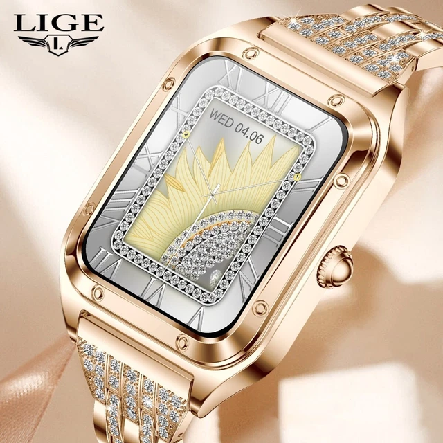 SMARTWATCH DAMEN TELEFONFUNKTION Oxymeter Fitness Armbanduhr für iPhone Android EUR 59,39 ...