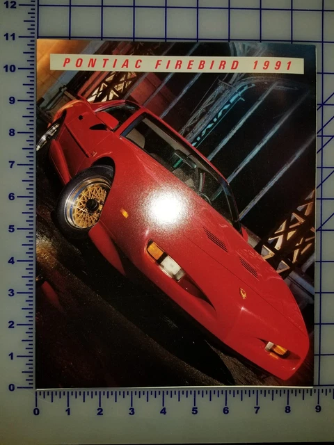 1991 PONTIAC FIREBIRD Trans Am GTA Formula Brochure Folder Original EUR ...