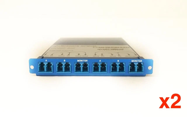 LOT OF 2 Network Critical F0-S15002-LC SlimLine Fiber Optic Tap 1310/ ...