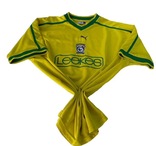 VINTAGE CARDIFF CITY Football Shirt Mens XL Puma 2002/03 Away Kit CCFC ...
