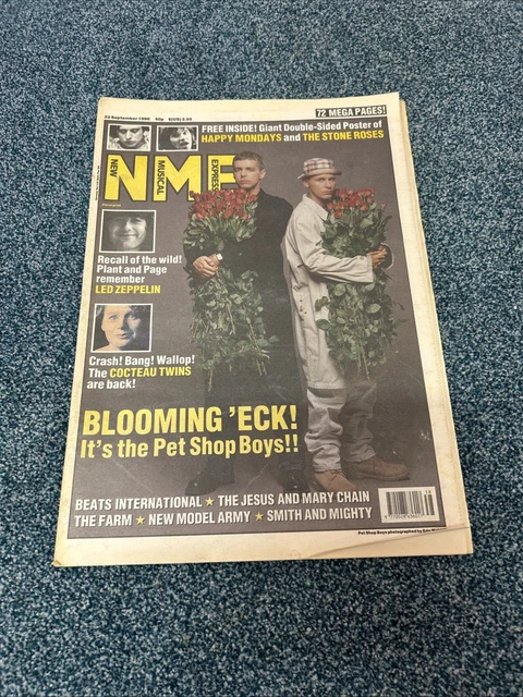 NME MAGAZINE 1990 - Sept- With Double Poster : Stone Roses,Happy ...