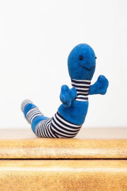 JELLYCAT BLUE WIGGLY Woo Worm £50.00 - PicClick UK