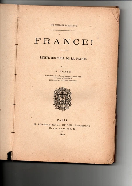 FRANCE ! PETITE histoire de la patrie EUR 5,00 - PicClick FR