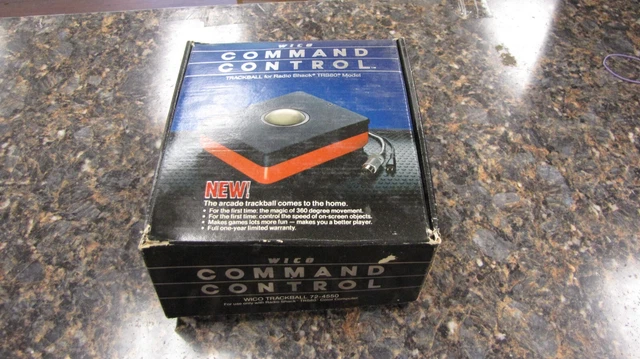 VINTAGE WICO COMMAND Control Trackball for Radio Shack TRS-80 - New $29 ...