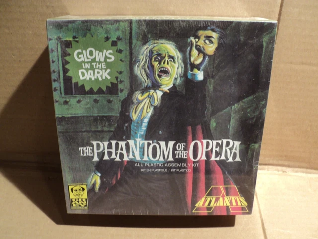ATLANTIS MODELS PHANTOM of the Opera Glow in the Dark Plastic Model Kit ...