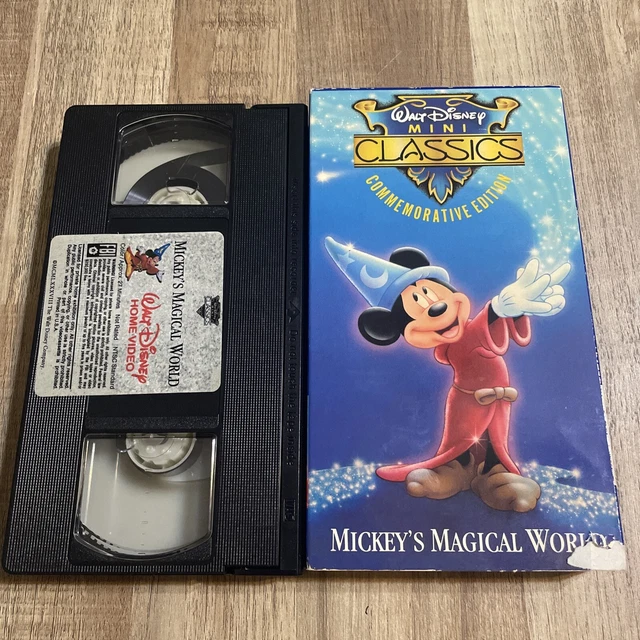 WALT DISNEY MINI Classics VHS Commemorative Mickey's Magical World Very ...