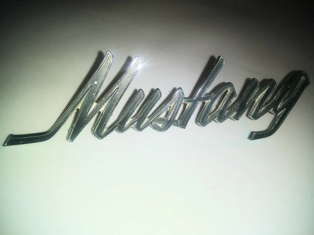 1969 - 1973 Ford Mustang Script Fender Emblems Part# C9ZB-16098-A $7.99 ...