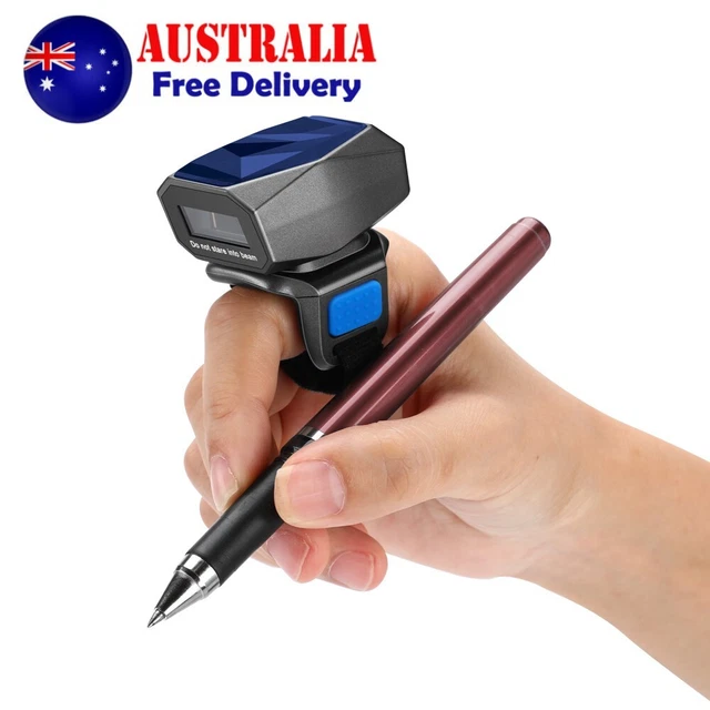 WIRELESS BT 1D 2D QR Barcode Scanner Finger Ring Barcode Reader For ...