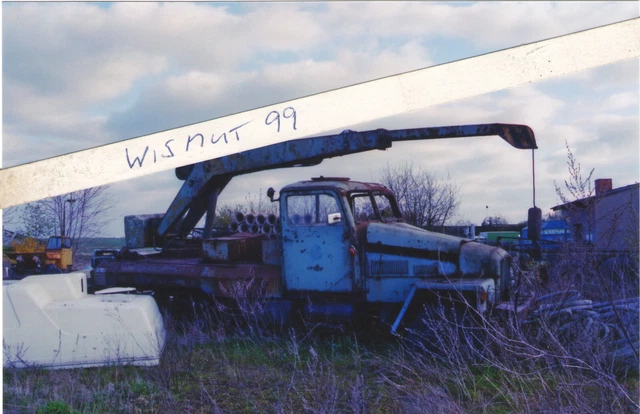OLDTIMER-FOTO DDR IFA VEB Bau LKW Werdau G 5 Autokran ADK Takraf ...
