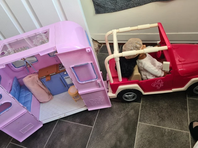 OUR GENERATION JEEP And Camper Van & Doll (Compatible With design A ...