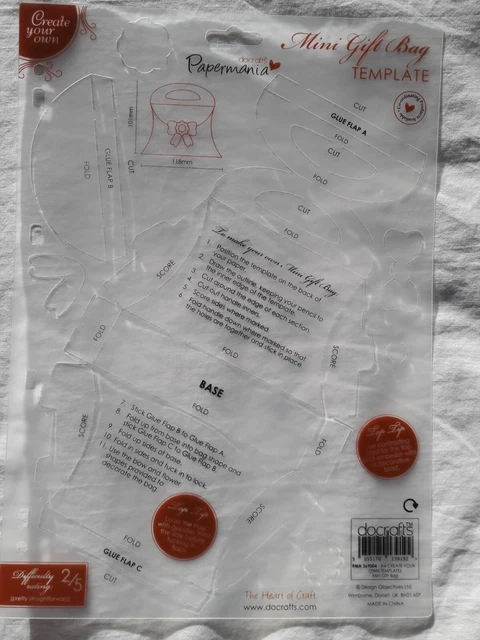 PAPERMANIA CREATE-YOUR-OWN TEMPLATE (A4 size plastic template) - Mini ...