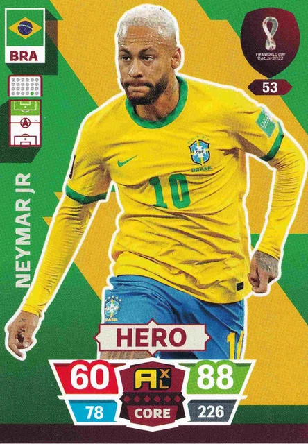 PANINI, FIFA WORLD Cup Qatar 2022 Adrenalyn XL: card 53 Hero Neymar Jr ...