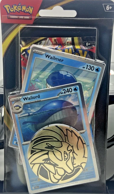 2025 POKÉMON TCG Mega Evolution Blister Pack Coin Wailord & Wailmer ...