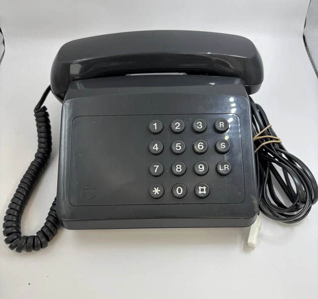 BT TELECOM TRIBUNE Black Corded Press Button Phone B20 £11.95 - PicClick UK