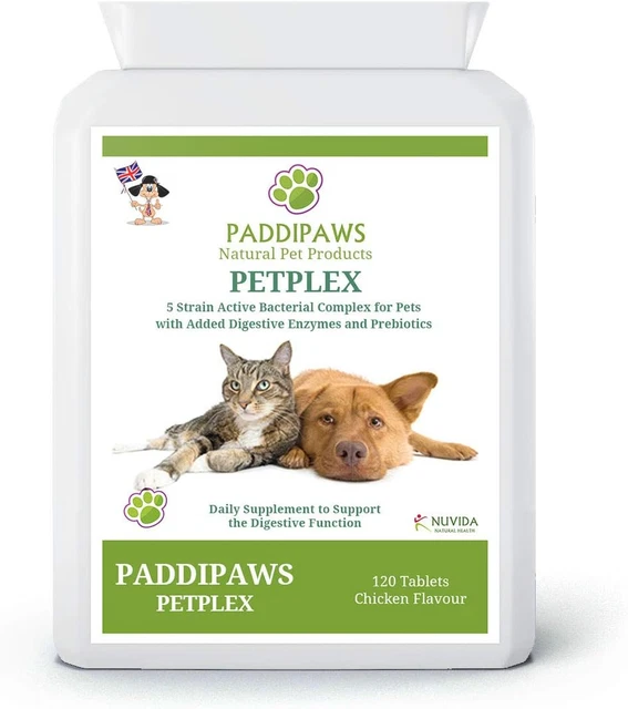 PADDIPAWS PROBIOTIC & Digestive Enzyme Tablets for Dogs & Cats – 5 ...